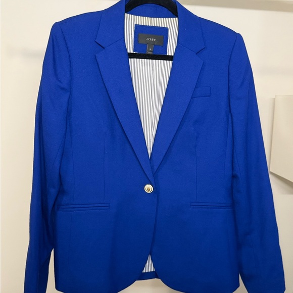 J. Crew | Jackets & Coats | J Crew Royal Blue Jacket | Poshmark